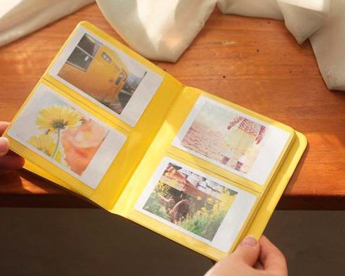 Candy Fuji Instax Mini Book Album for Fujifilm Instax Mini 7S 8 25 50S Films - Yellow