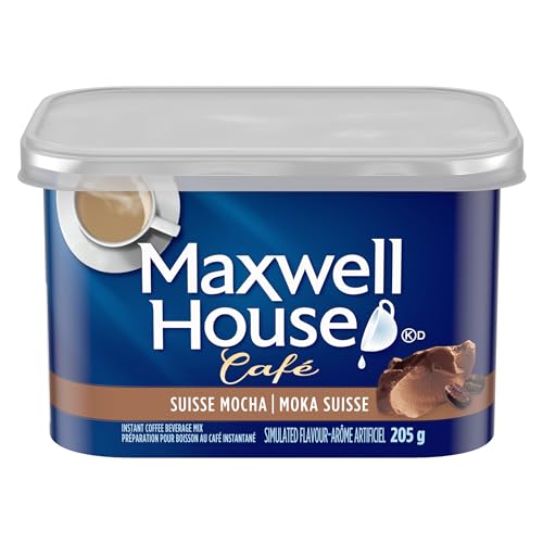 Maxwell House Cafe, Suisse Mocha, Instant Coffee, 205g/7.2oz., {Imported from Canada}