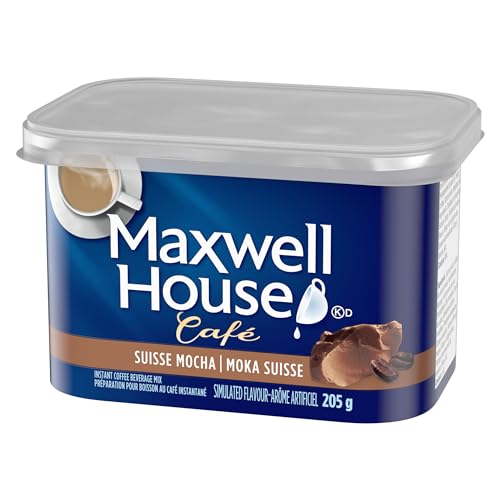 Maxwell House Cafe, Suisse Mocha, Instant Coffee, 205g/7.2oz., {Imported from Canada}