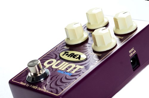 T-Rex Engineering QUINT-MACHINE Pitch Guitar Effects Pedal with Fully Adjustable Octave Up, Octave Down, and Fifth Up Controls; Simulating Organ, Synth or 12-String Sound (10094)