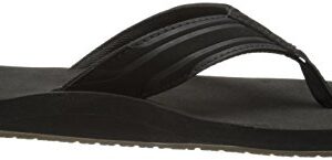 Quiksilver Men's Monkey Wrench 3 Point Sandal, Black/Black/Brown, 9 M US