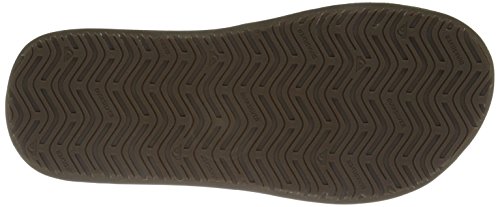 Quiksilver Men's Monkey Wrench 3 Point Sandal, Black/Black/Brown, 9 M US