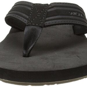 Quiksilver Men's Monkey Wrench 3 Point Sandal, Black/Black/Brown, 9 M US