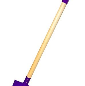 JustForKids Kids Garden Tool Set Toy, Rake, Spade, Hoe and Leaf Rake, reduced size , made of sturdy steel heads and real wood handle, 4-Piece, Multicolored, 5yr+