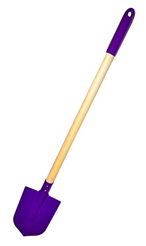 JustForKids Kids Garden Tool Set Toy, Rake, Spade, Hoe and Leaf Rake, reduced size , made of sturdy steel heads and real wood handle, 4-Piece, Multicolored, 5yr+