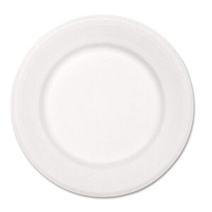 chinet venture-ct paper dinnerware- plate- 10-1/2quot; diameter- white- 500/carton