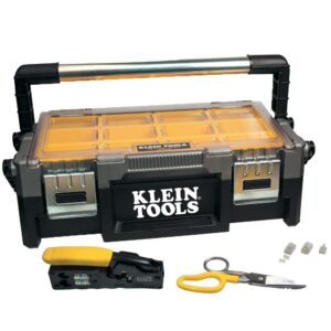 klein tools vdv026-831 the vdv protech data kit has all the tools needed to install twisted pair cables