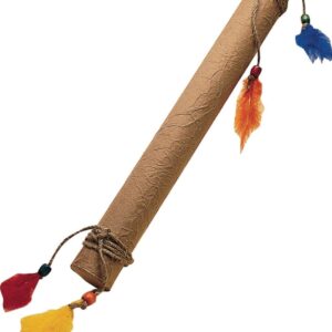 S&S Worldwide Tribal Rainsticks Craft Kit, DIY For Kids, Classroom, Camp, After School, Educational, Multicultural Craft, Native American, Falling Rain Sound, All Supplies Included, 15" Long, Makes 24