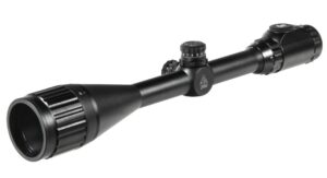 utg 6-24x50 1" hunter scope, ao, 36-color mil-dot, w/ rings