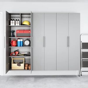 HangUps Large Storage Cabinet, 30", Light Gray