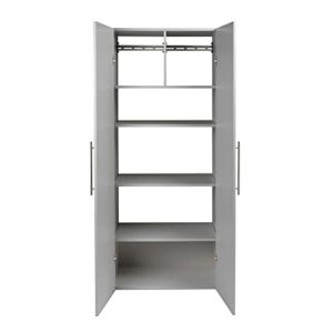 HangUps Large Storage Cabinet, 30", Light Gray