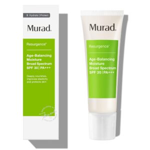 murad age-balancing moisture broad spectrum spf 30 - resurgence moisturizer spf - protects and improves elasticity, 1.7 oz