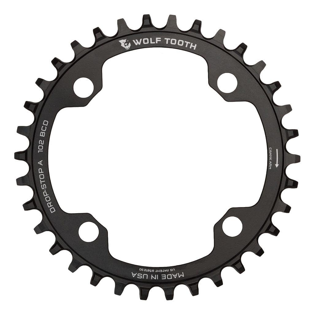 Wolf Tooth 102 BCD Mountain Bike Chainrings for XTR M960 (32 Tooth, Drop-Stop A, MTB)