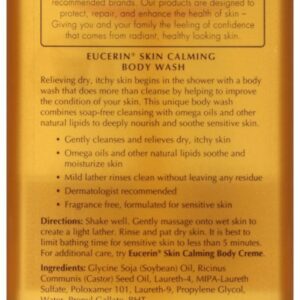 Eucerin Calming Body Wash Daily Shower Oil, 8.4, oz