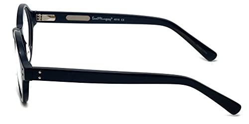 Ernest Hemingway Round Designer Eyeglasses H4616 Black Medium 47 mm Spring Hinge