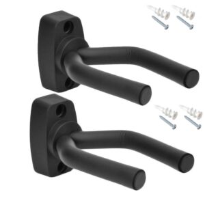 2-pack guitar hanger hook holder wall mount display, w/hardware