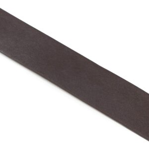 BC Belts Leather Belt Strap with Smooth Grain Finish 1.5" Wide with Snaps (Brown-M)