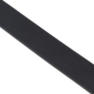 BC Belts Leather Belt Strap with Smooth Grain Finish 1.5" Wide with Snaps (Black-M)