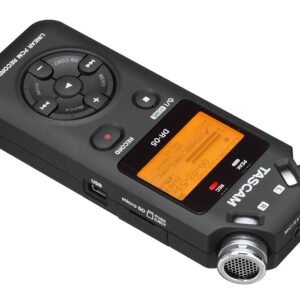 Tascam Portable Studio Recorder, Black, 7.5 x 2.4 x 1.2 inches (DR-05V2)