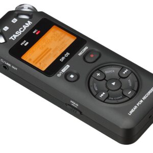 Tascam Portable Studio Recorder, Black, 7.5 x 2.4 x 1.2 inches (DR-05V2)