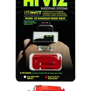 HIVIZ RG2245LLW01 Interchangeable Front Handgun Sight for Ruger 22/45 Lite Model