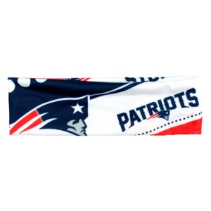 littlearth unisex-adult nfl new england patriots stretch headband, team color, one size