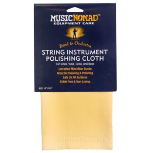 musicnomad string instrument premium microfiber polishing cloth (mn731) 12" x 12"