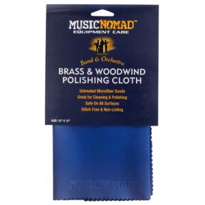 musicnomad brass & woodwind premium microfiber polishing cloth (mn730)