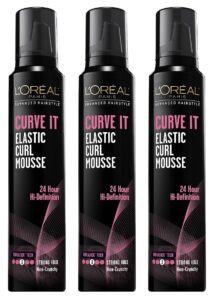 loreal advances hair style curve it curl mousse 8.3z (pack of 3)