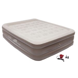 Coleman SupportRest Plus PillowStop Double-High Airbed, Built-in 120V Pump, Secure Pillow, Suitable for Camping & Home Use