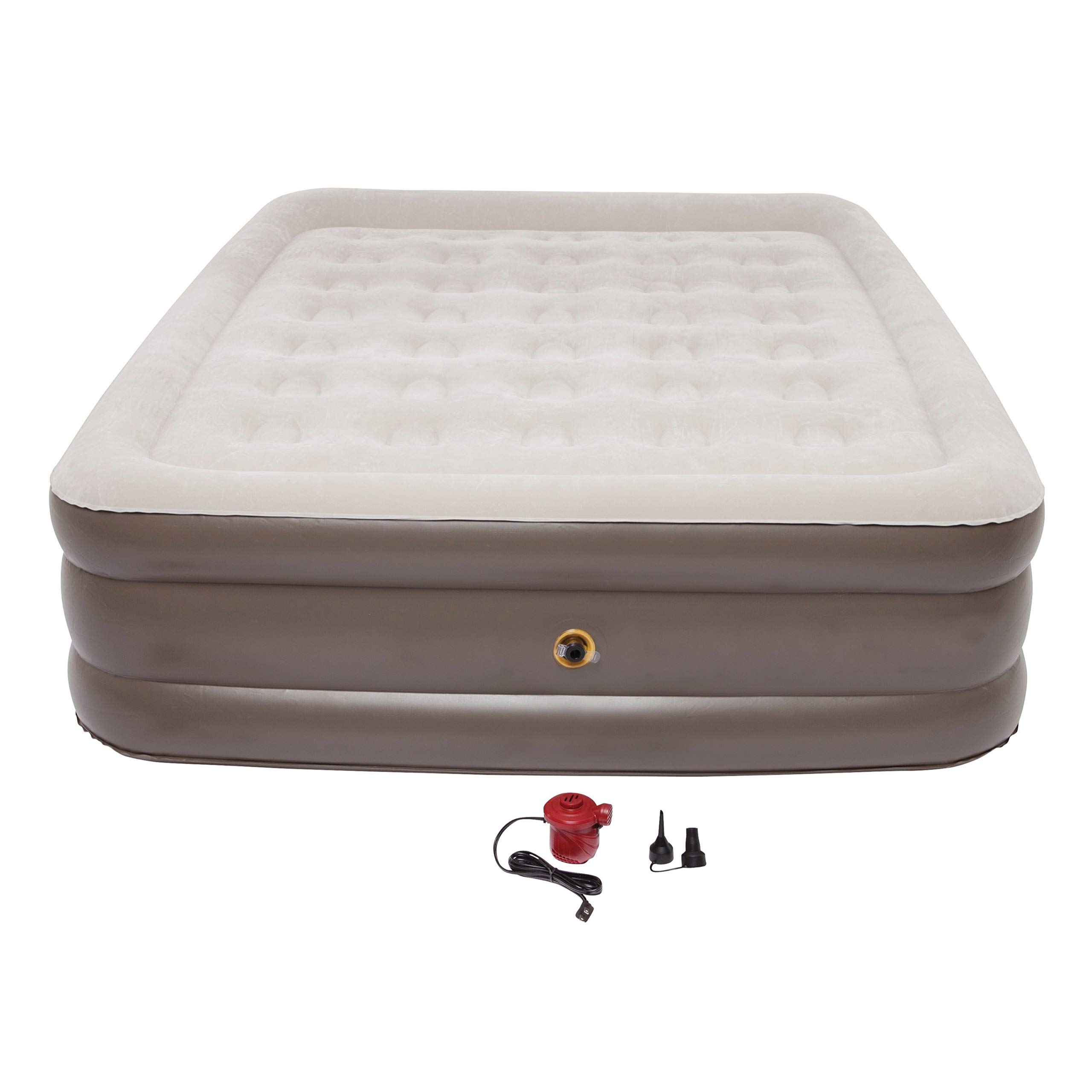 Coleman SupportRest Plus PillowStop Double-High Airbed, Built-in 120V Pump, Secure Pillow, Suitable for Camping & Home Use