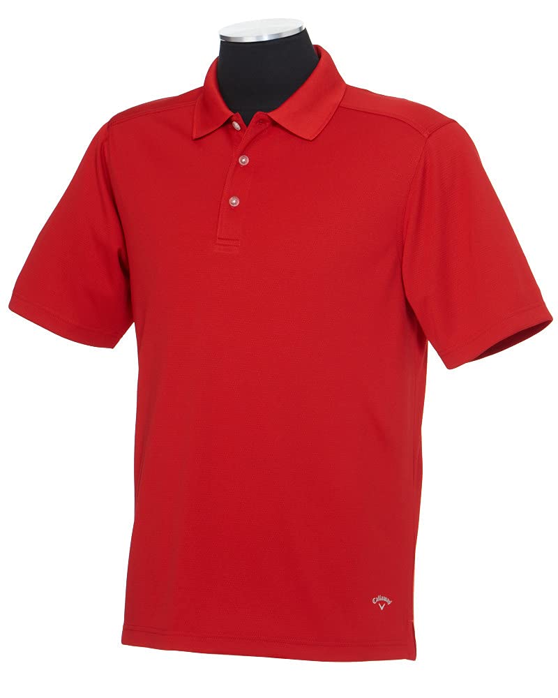 Callaway Men's Short Sleeve Core Performance Golf Polo Shirt with Sun Protection (Size Small-4X Big & Tall), Chili Pepper, 3X-Large