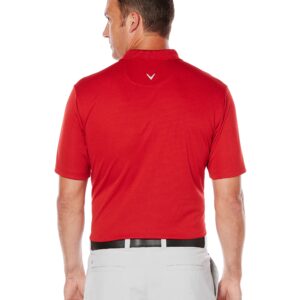 Callaway Men's Short Sleeve Core Performance Golf Polo Shirt with Sun Protection (Size Small-4X Big & Tall), Chili Pepper, 3X-Large