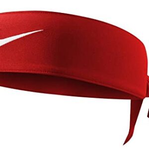 Nike Women's Dri-Fit Head Tie 2.0, Varsity Red/White, One Size