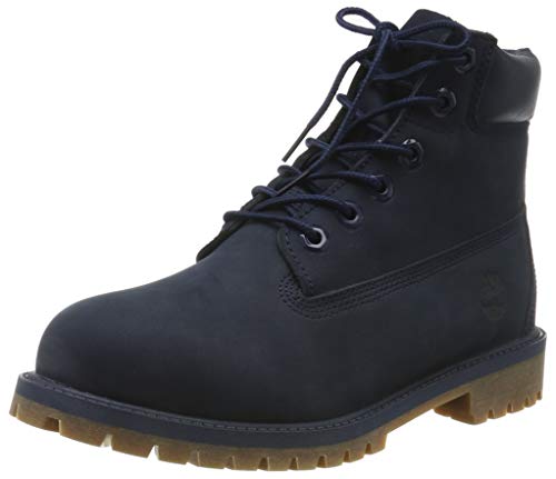 Timberland Womens Premium Combat & Lace-Up Boots Blue 6 Medium (B,M)