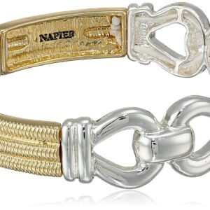 Napier "Gold Rush" Two-Tone Link Stretch Bracelet