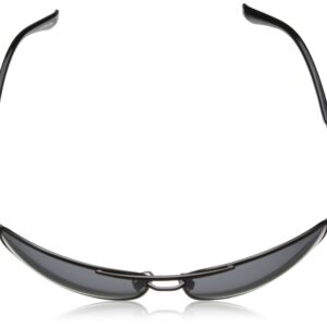 Foster Grant Men's Oscar Wrap Sunglasses, Gunmetal/Smoke, 64 mm