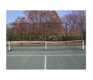 oncourt offcourt picklenet deluxe tapnd 22'x 34" oval tubing locking wheels pickleball net system