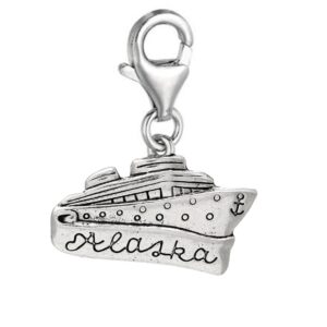 sexy sparkles cruise ship clip on for bracelet charm pendant for european charm jewelry with lobster clasp