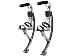 skyrunner adult kangaroo shoes jumping stilts men women fitness exercise (155~200 ibs/70~90kg) bouncing shoes (black)