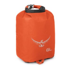 osprey ultralight 6l waterproof dry sack, poppy orange