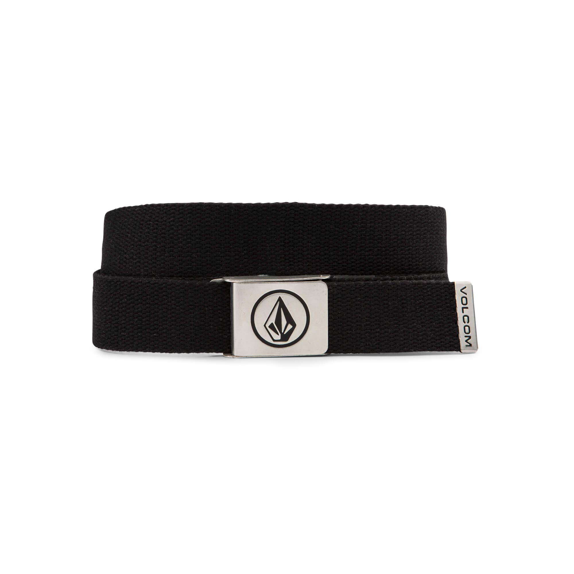 Volcom Men's Circle Web Belt, Black, One Size US