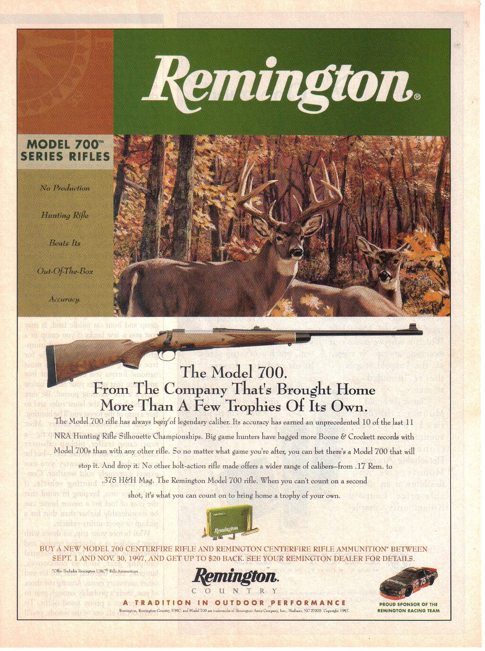 Print ad: 1997 Remington Model 700 Series Rifles