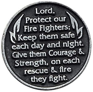 cathedral art (abbey & ca gift firefighter pocket, 1-inch poket tokens, 1 inch