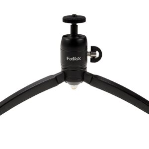 Fotodiox Pro Heavy Duty Tabletop Arched-Leg Tripod - All Metal, Foldable with Pan/Swivel Ballhead for Cameras, Monitors, LED Lights, Flashes, Mic and more