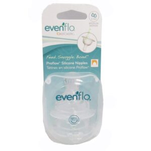 evenflo bebek baby bottle nipple, medium flow, bpa-free