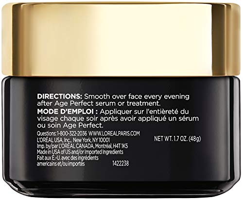 L'Oreal Paris Age Perfect Cell Renewal Night Cream, 1.7 oz - Radiant & Vibrant Skin, Salicylic Acid