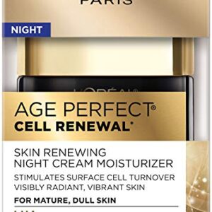 L'Oreal Paris Age Perfect Cell Renewal Night Cream, 1.7 oz - Radiant & Vibrant Skin, Salicylic Acid