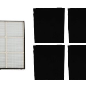 Aftermarket HEPA Filter and 4 Pre-Carbon Filters compatible with Whirlpool Whispure Air Purifier Models AP450 AP510 AP45030HO; Replaces Part # 1183054 - By LifeSupplyUSA