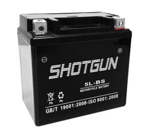 shotgun replaces ytx5l-bs for polaris predator outlaw sportsman 50 80 90 gtx5l-bs atv battery